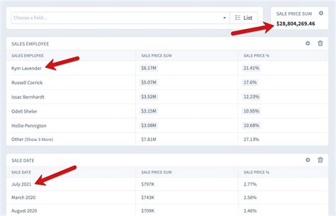 Exploring Dataset Data Intrafocus