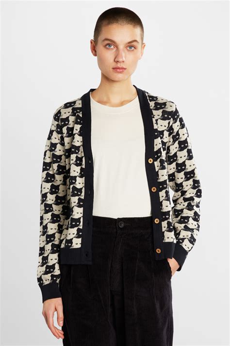 Dedicated Cardigan Iggesund Pepita Cats Loveco