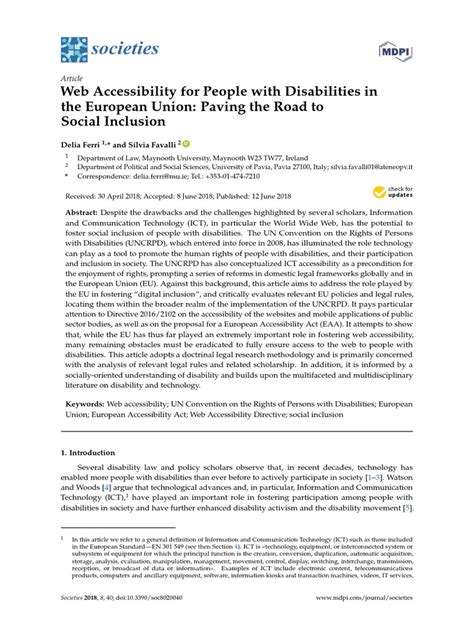 web accessibility for people with disabilities in pdf