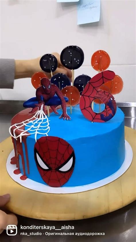Торт человек паук. spider-man cake | Торт человек-паук, Пироги на день ...