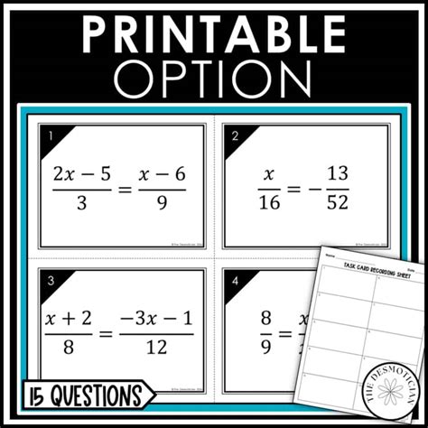 Solving Equations With Proportions Activity Rational Equations Nc Math 1