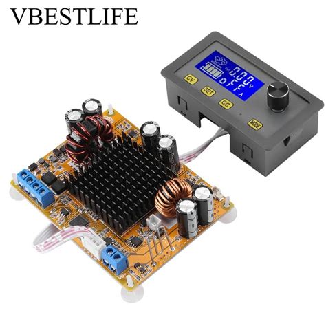 DC DC Adjustable Step Up Boost Module 5A LCD Digital Automatic Step Up Step Down Voltage Power