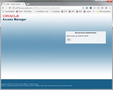 Multi Factor Authentication Mfa With Oamweblogic 2nd Factor Options Not Appearing After
