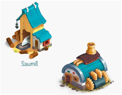 Isometric Buildings Behance