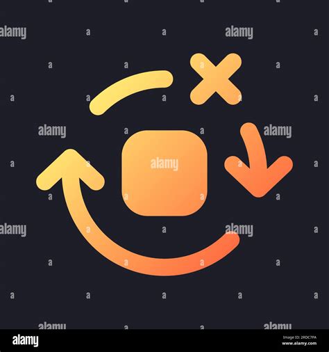 Remove Spinning Effect Orange Solid Gradient Ui Icon For Dark Theme Stock Vector Image And Art Alamy