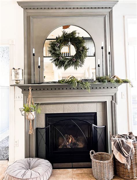 Round Mirror Above Fireplace Ideas