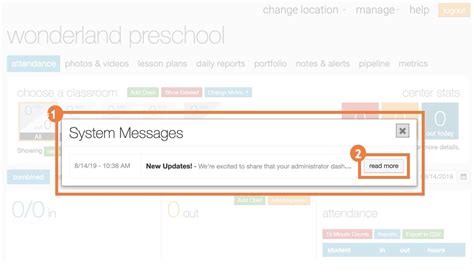 how do i check messages sent to my tadpoles administrator dashboard