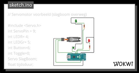 05 Slagboom Wokwi ESP32 STM32 Arduino Simulator