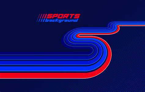 텍스트 포스터 배너 또는 광고 템플릿 스포츠 게임 또는 레이싱 및 달리기 활동을위한 장소가있는 스포츠 추상 벡터 배경 3d 차원 벡터 디자인 3차원 형태에 대한 스톡 벡터