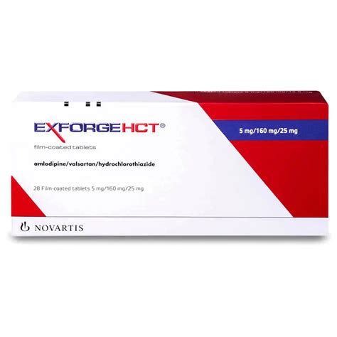 Exforge Hct 5mg160mg25mg Tablets 28 Nahdi