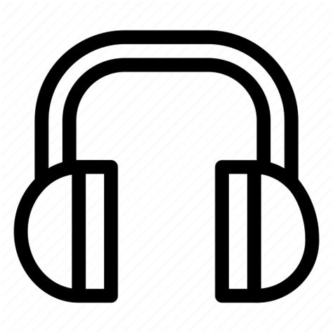 Headphone Earphone Headset Audio User Interface Ui Template Icon