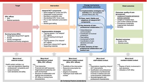 Logic Model Of The Interprof Act Intervention Package Numbered Bold
