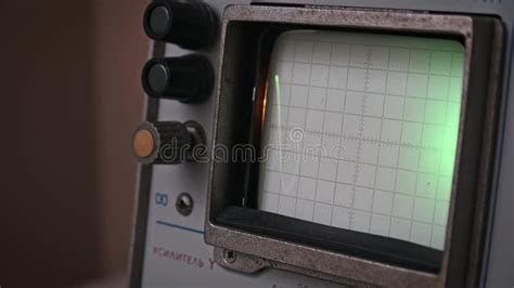 Oscilloscope Showing Fluctuating Signal On Grid Stock Video Video Of Display Abstract 358777311