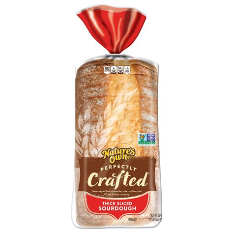 Natures Own Perfectly Crafted Bread Sourdough Thick Sliced Main