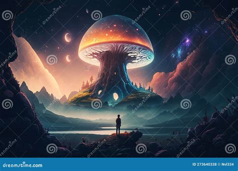 Psilocybin Psychedelic Mushroom Molecule Prodrug Of Psilocin Stylized