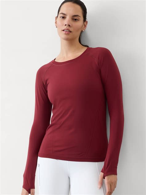 Athleta Momentum Seamless Top In Redwood Modesens