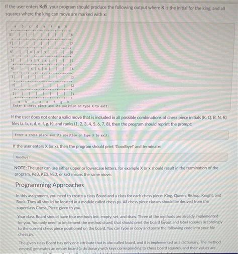 Solved Need Help With PYTHON Coding Chess Py Chegg