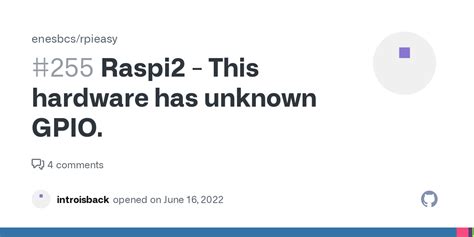 Raspi2 This Hardware Has Unknown Gpio · Issue 255 · Enesbcsrpieasy