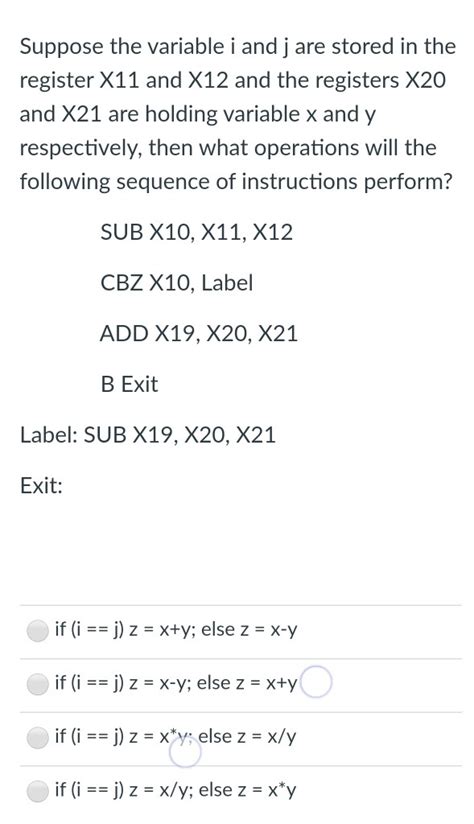 Solved Which Type Of Instructions Has 10 Bits Opcode In Its