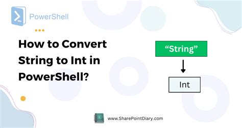 How To Convert String To Int In Powershell Sharepoint Diary