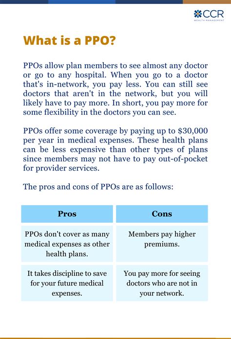 Hsa Vs Ppo Advantages And Disadvantages Ccr Wealth Management