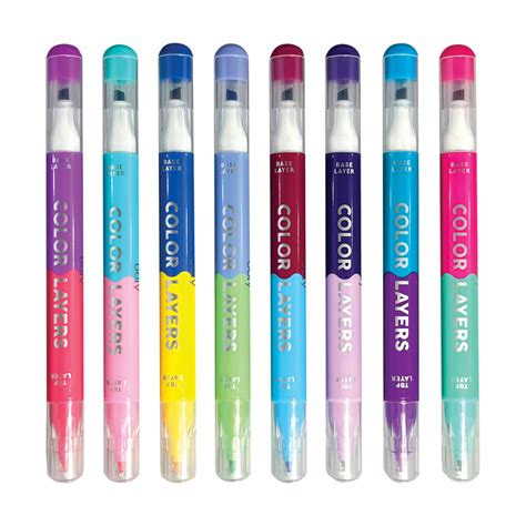 Color Layers Double Ended Layering Markers Set Of 8 Ooly