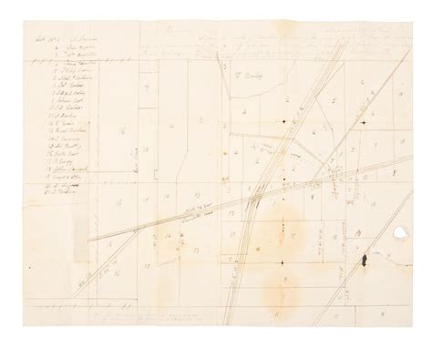 Hand Drawn Map By Inventor Of The Maynard Carbine