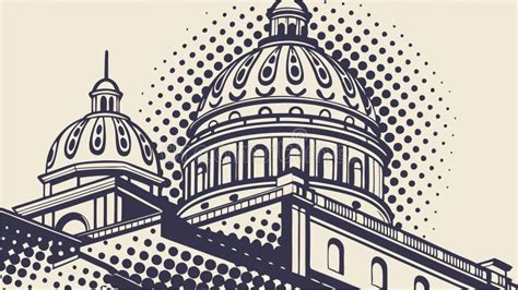 Dome Building Architecture Illustration Of Classic Landmark Vector