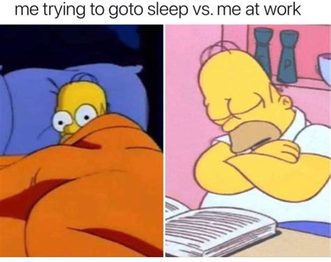 Sleepy At Work Funny
