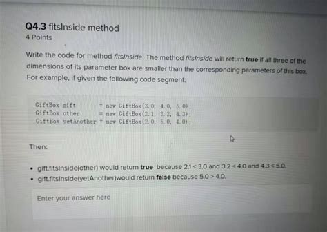 solved q4 1 tbox constructor 3 points write the code for