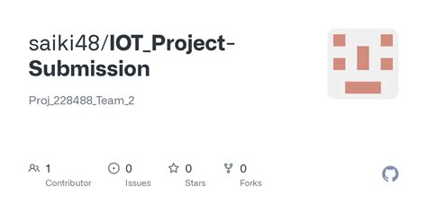 GitHub Saiki IOT Project Submission Proj Team