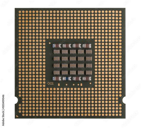 Classic Digital Computer Processor Microchip Stock Photo Adobe Stock