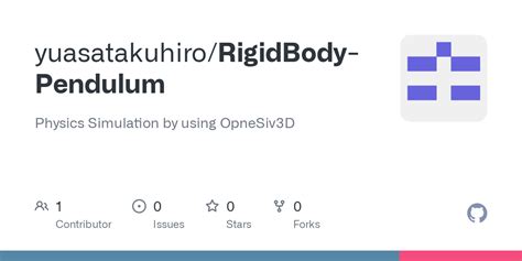 Github Yuasatakuhiro Rigidbody Pendulum Physics Simulation By Using Opnesiv D