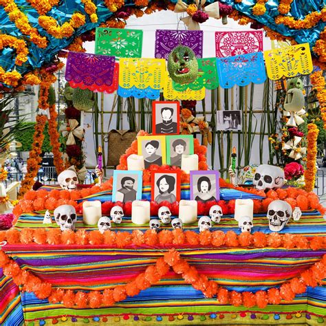 Dia De Los Muertos Decorations For Altar