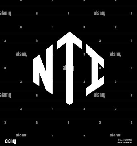 Nti Letter Logo Design With Polygon Shape Nti Polygon And Cube Shape Logo Design Nti Hexagon