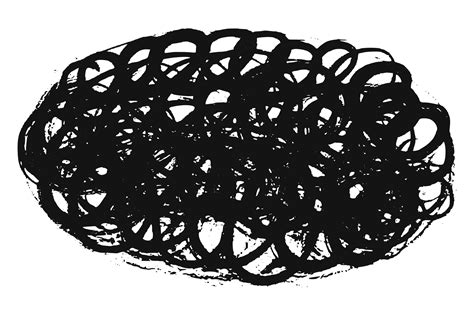 Grungy Textured Oval Black Ink Hatching Graphic By Ladadikart · Creative Fabrica