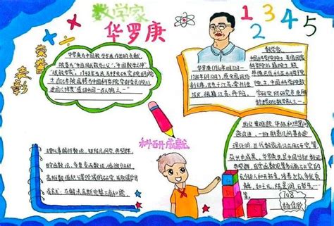 追星数学伟人手抄报手抄报图片大全