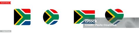 남아프리카 공화국의 국기입니다 언어 선택을 위한 플래그 아이콘입니다 남아프리카 공화국 국기 벡터 아이콘 개념에 대한 스톡 벡터 아트 및 기타 이미지 Istock