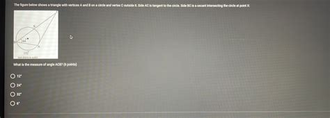 Solved The Figure Below Shows A Triangle With Vertices A And B On A