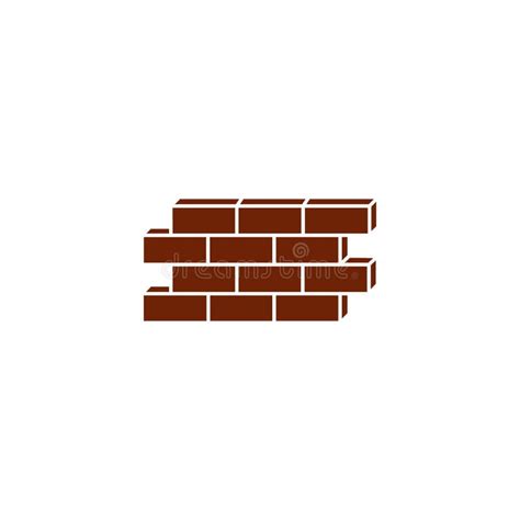 Pile Of Bricks Icon Stock Vector Illustration Of Foundation