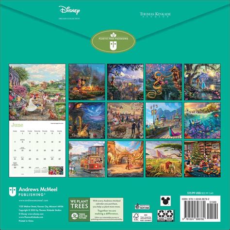 Thomas Kinkade 2026 Wall Calendar