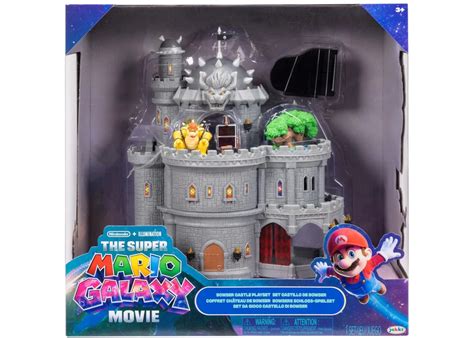 Nintendo Super Mario Galaxy Movie Deluxe Bowser Castle Playset Action