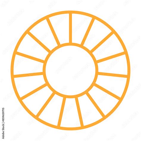 Pie Chart With Different Segments In A Circular Diagram Wheel Graph