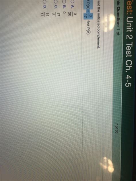 Solved Find The Indicated Complement P A Find Chegg