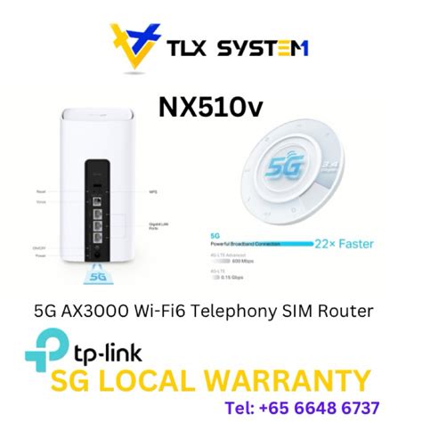 Tp Link Nx V G Ax Wi Fi Telephony Router Shopee Singapore
