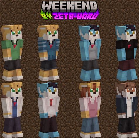 Skinpack Weekend By Zeta Haru Minecraft Texture Pack