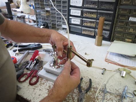 Lamp Parts And Repair Lamp Doctor Swivel Arm Table Lamp With Turn Knob Candle Socket