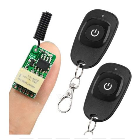 Jual Push Button 433mhz Mini Relay Contact Rf Wireless Switches