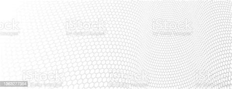 Network Concept Hexagonal Pattern In 3d Dimensional Perspective