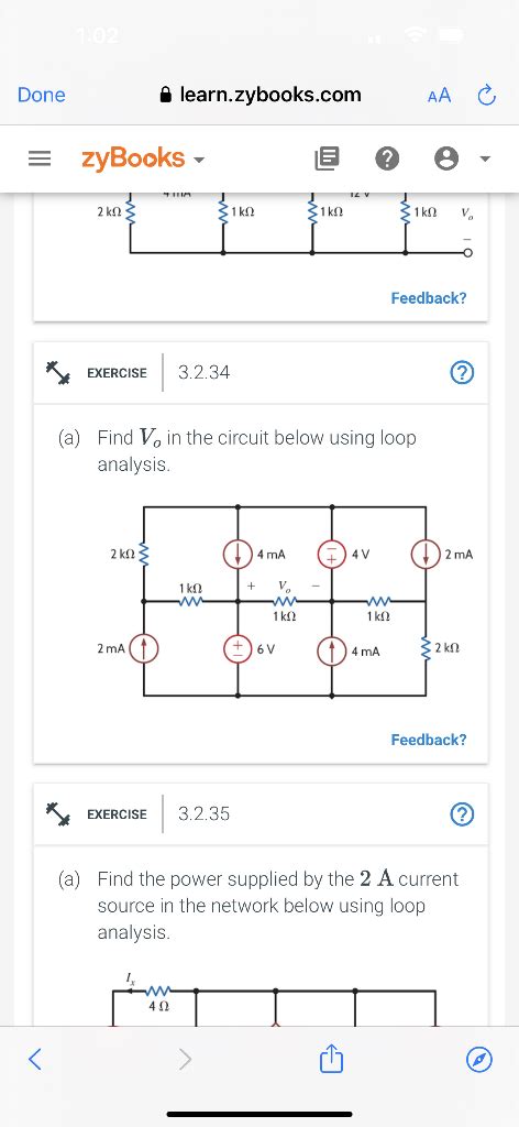 Solved A Find Vo In The Circuit Below Using Loop Analysis Chegg Com
